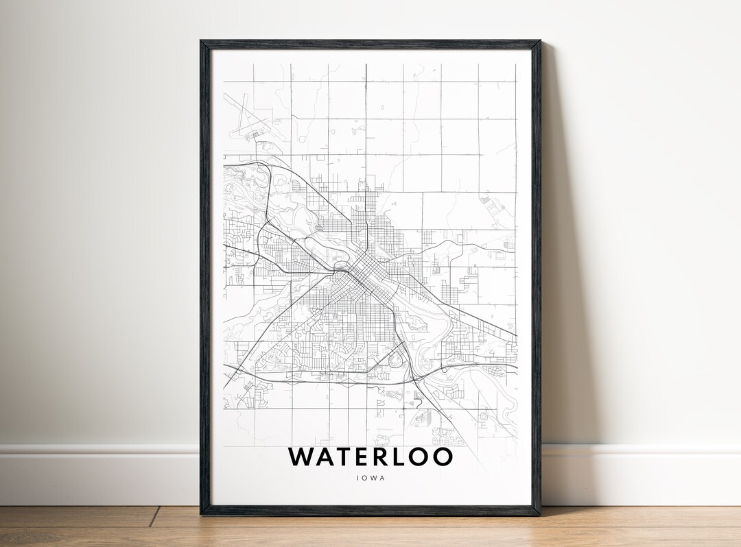 Mapa de Waterloo IA Imprimir Mapa de Waterloo Iowa Baixar Mapa para ...