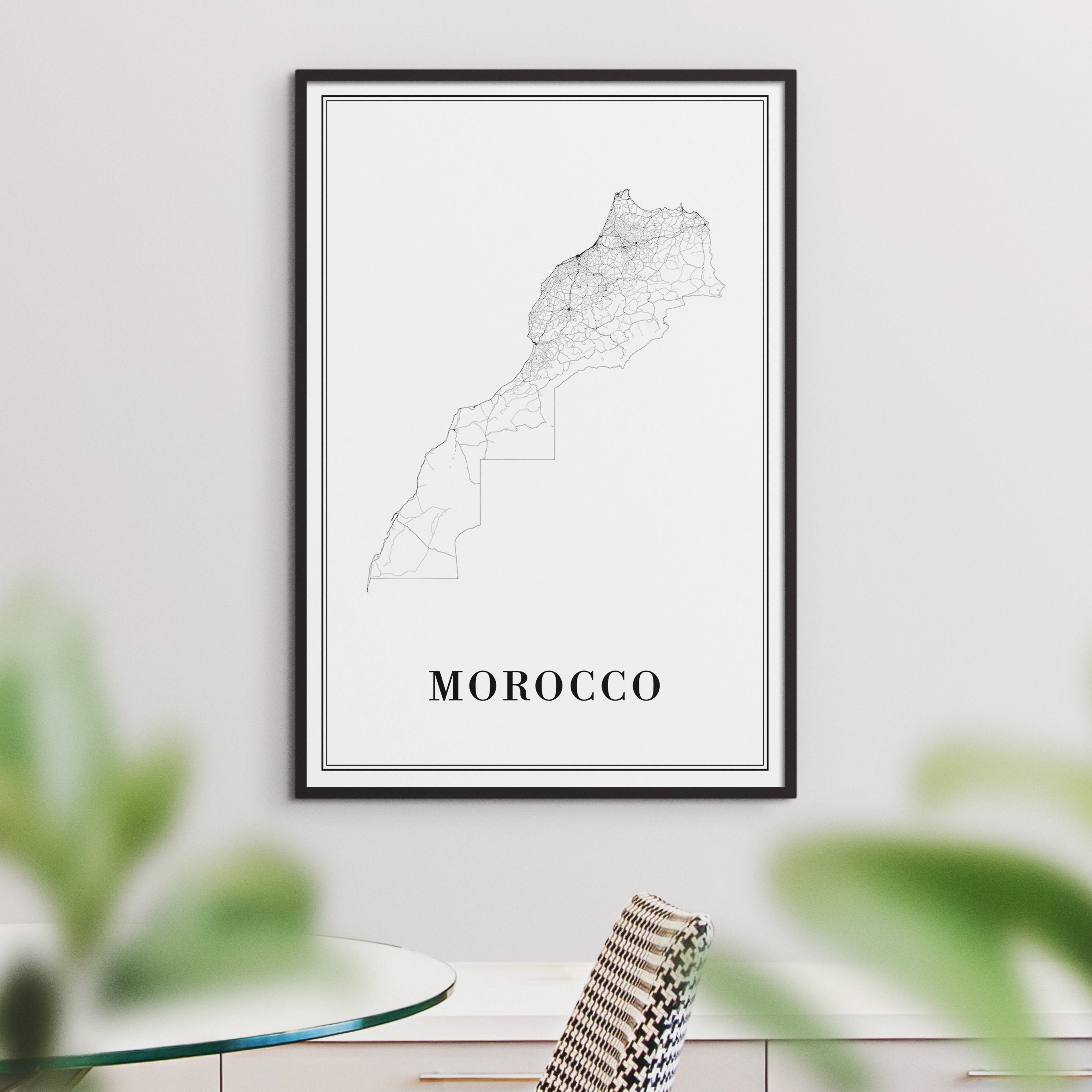 Download Morocco Map Print Morocco Map Poster Download Morocco ...