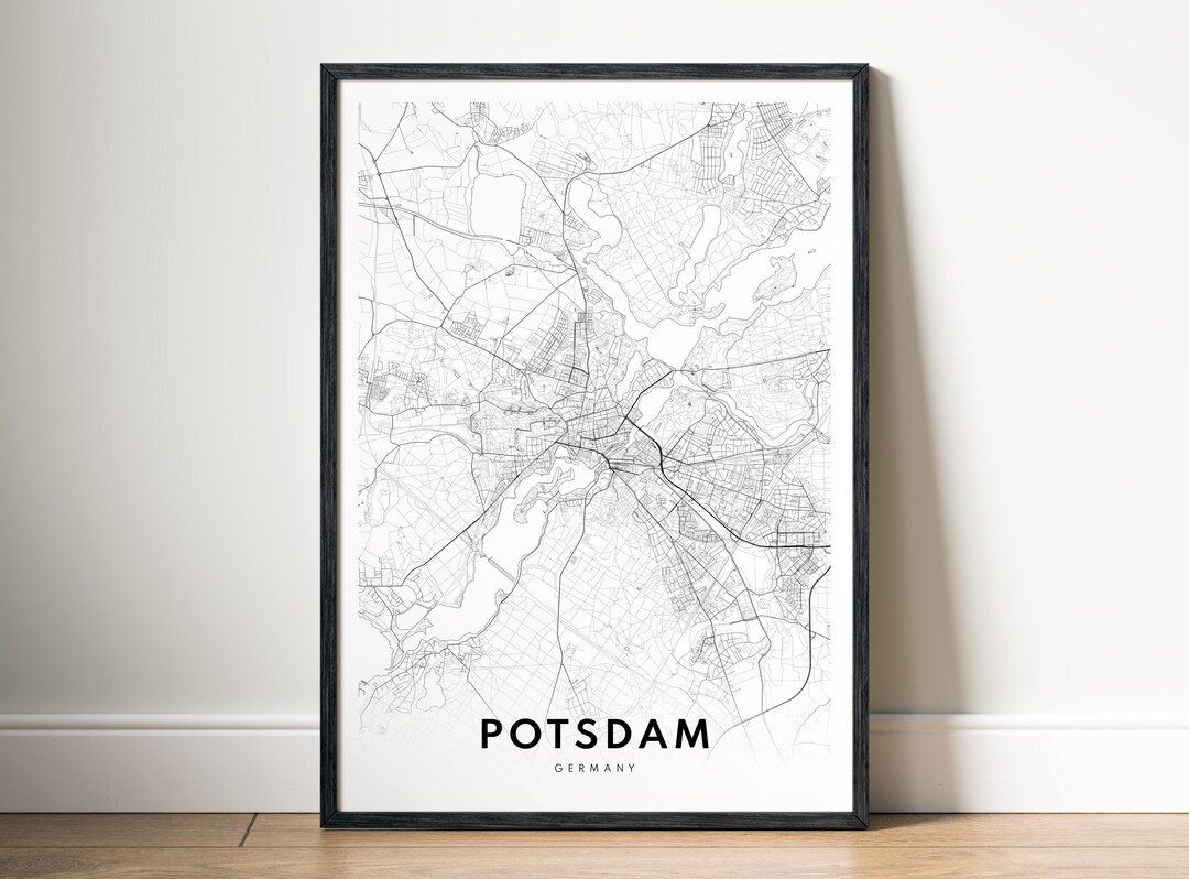 Potsdam Map Print Potsdam Germany Map Poster Download Potsdam Printable ...