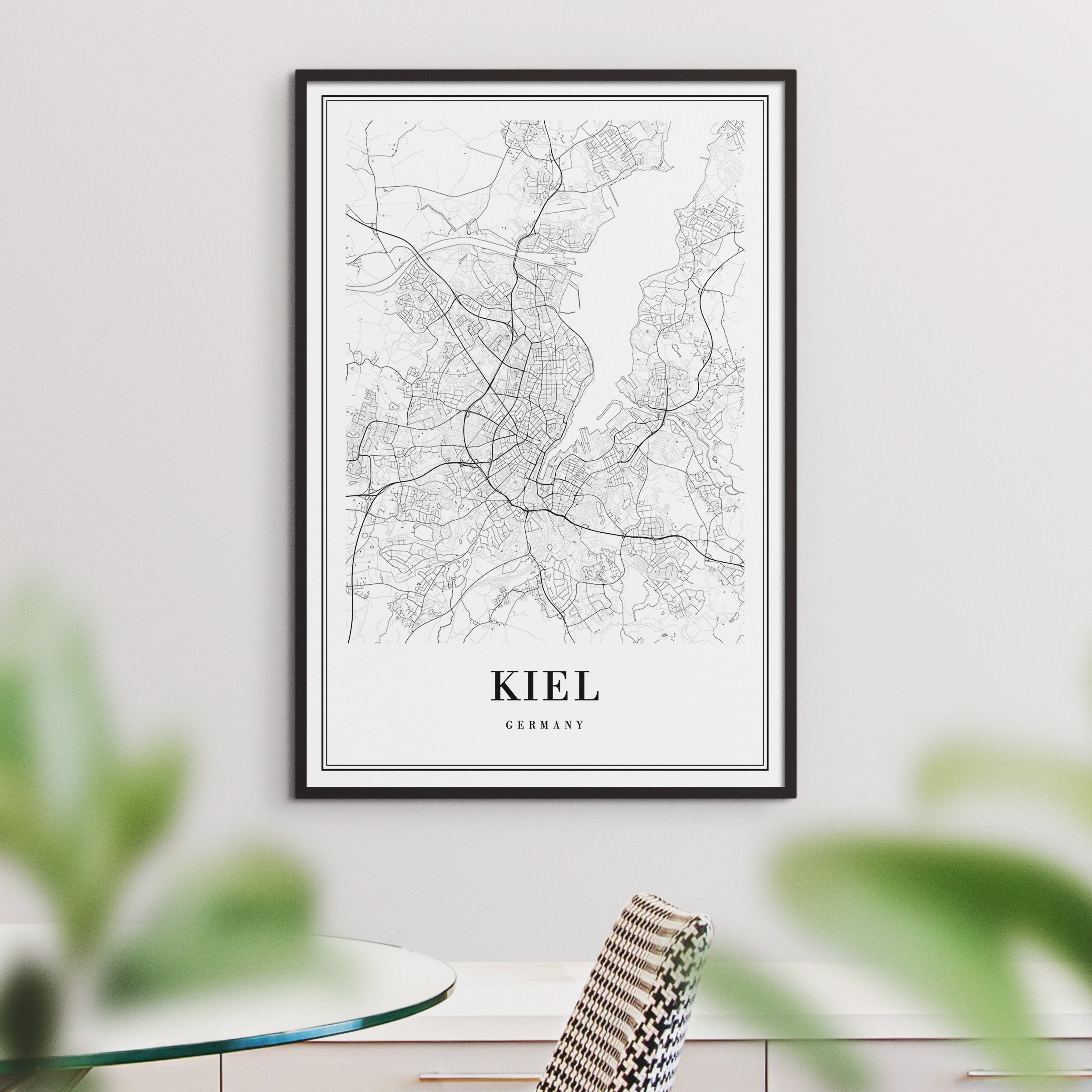 Instant Download Kiel Map Print Kiel Germany Poster Digital Map Kiel ...