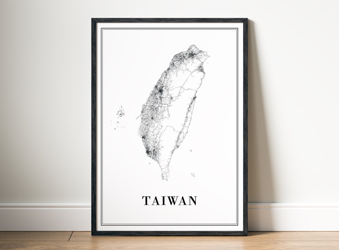 Taiwan Map Print Taiwan Map Poster Download Taiwan Printable Map ...