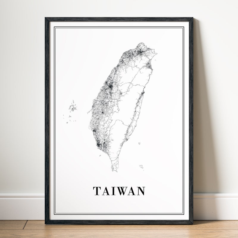 Taiwan Map - Etsy