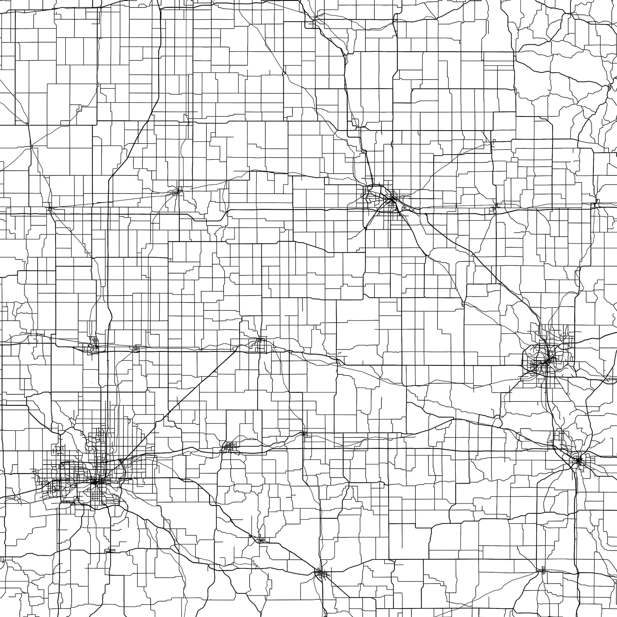 Iowa State Map Print Download Iowa Map Poster Iowa Printable Map Art ...