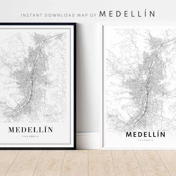 Map Medellín Digital - Etsy
