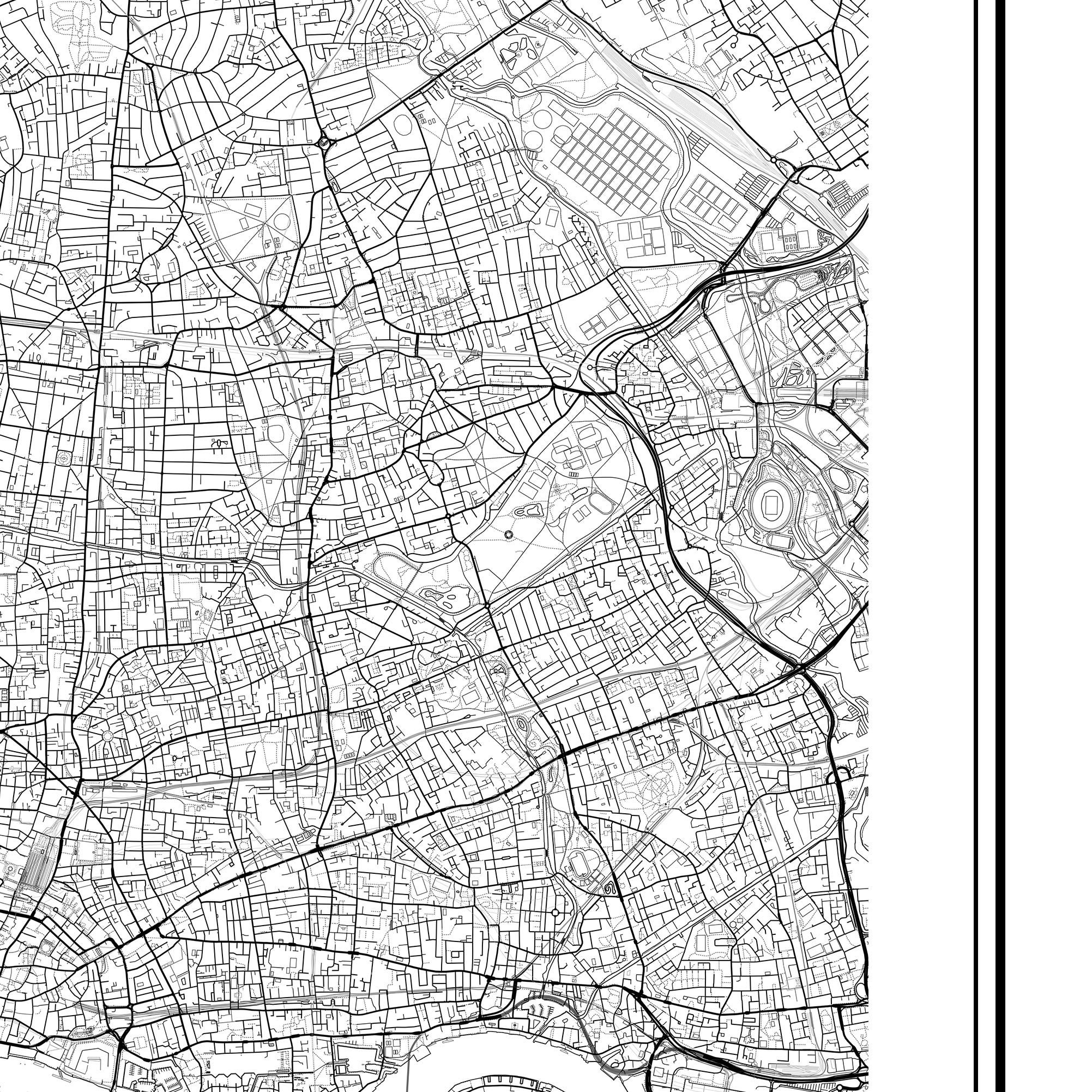 London Map Print, London Map Poster, Download Printable London Map ...