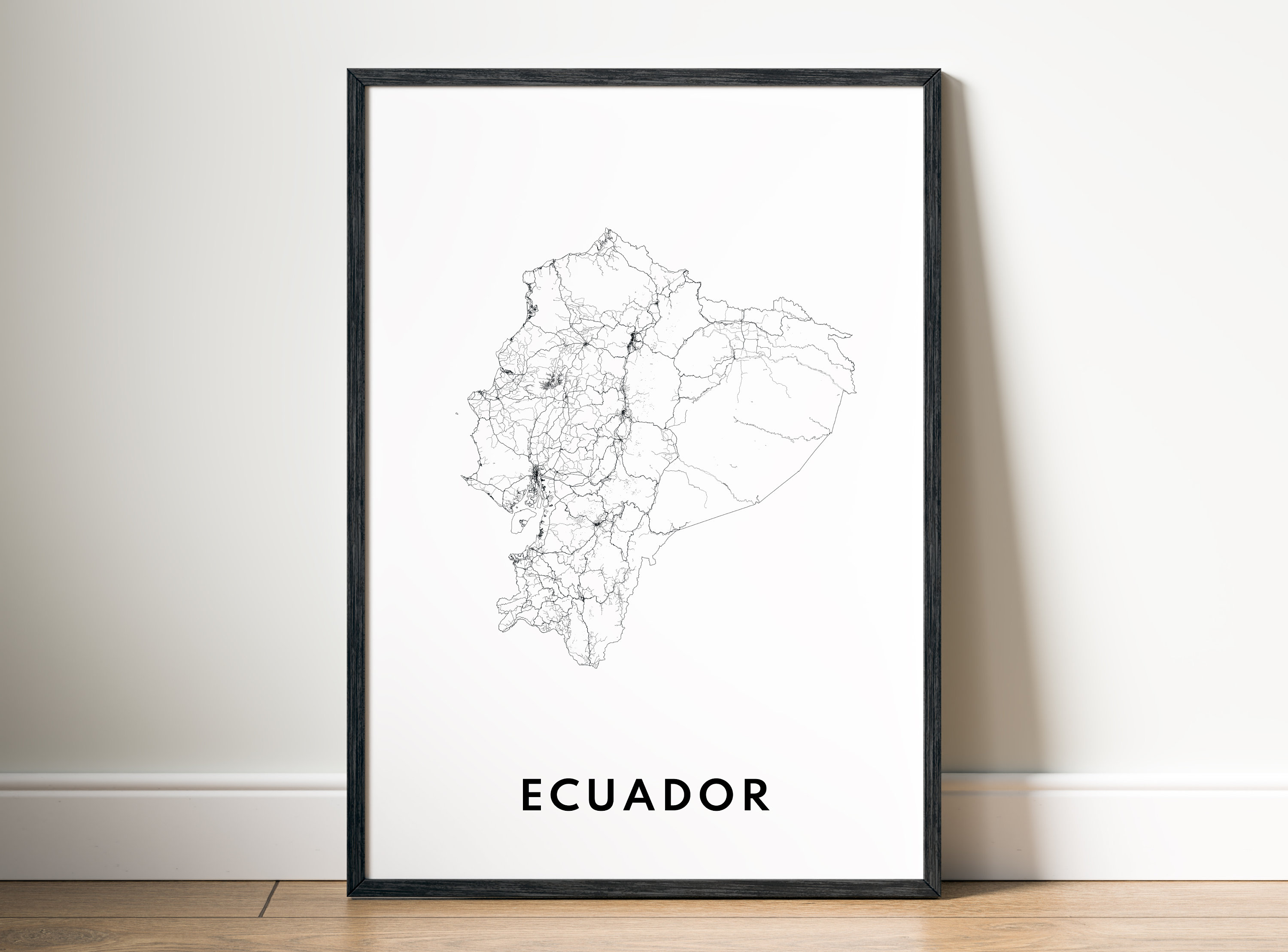 Instant Download Ecuador Map Print Ecuador Poster Digital Map Ecuador ...