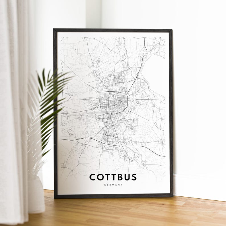 Cottbus Map Print Cottbus Germany Map Poster Download Cottbus Printable ...