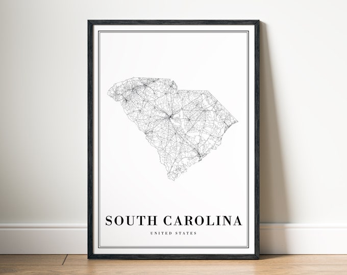 SC State Parks Map | Printable Map | Coloring Parks Map | South ...