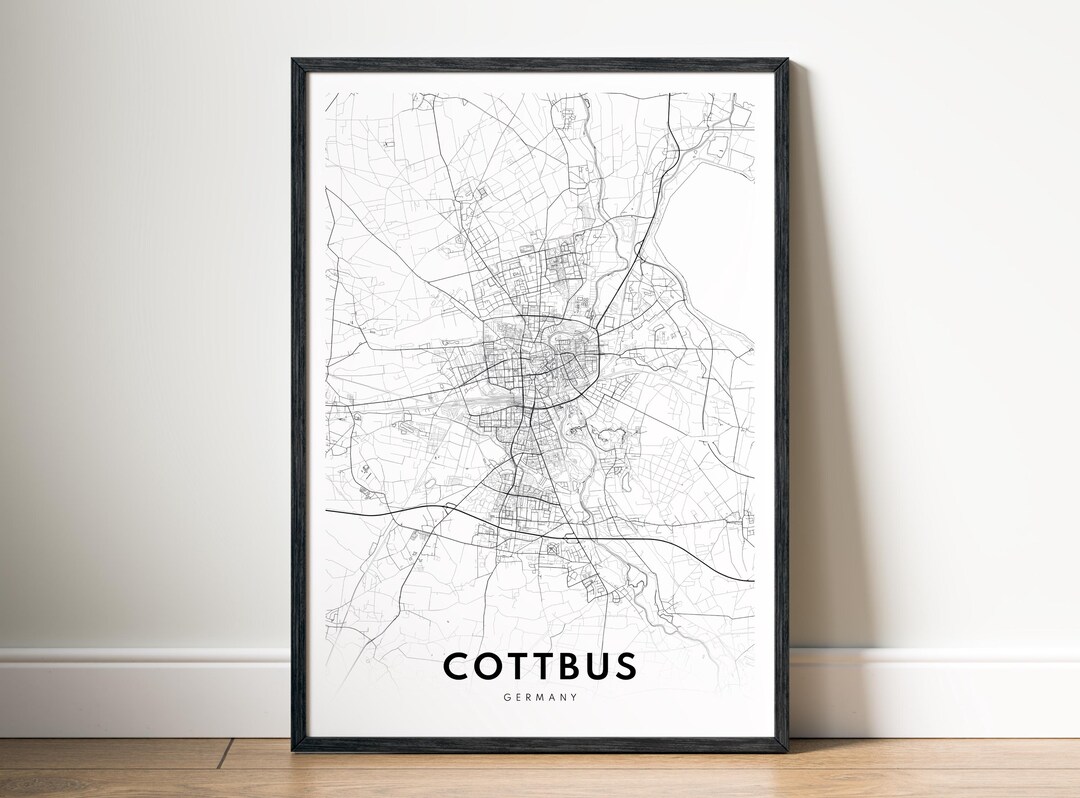 Cottbus Map Print Cottbus Germany Map Poster Download Cottbus Printable ...