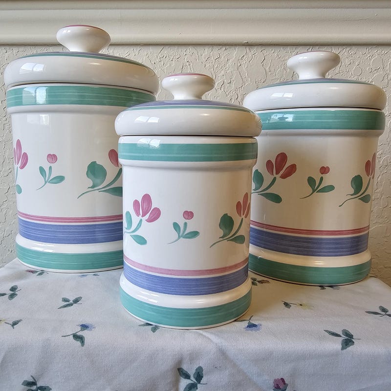 Ceramic Kitchen Canisters - Etsy