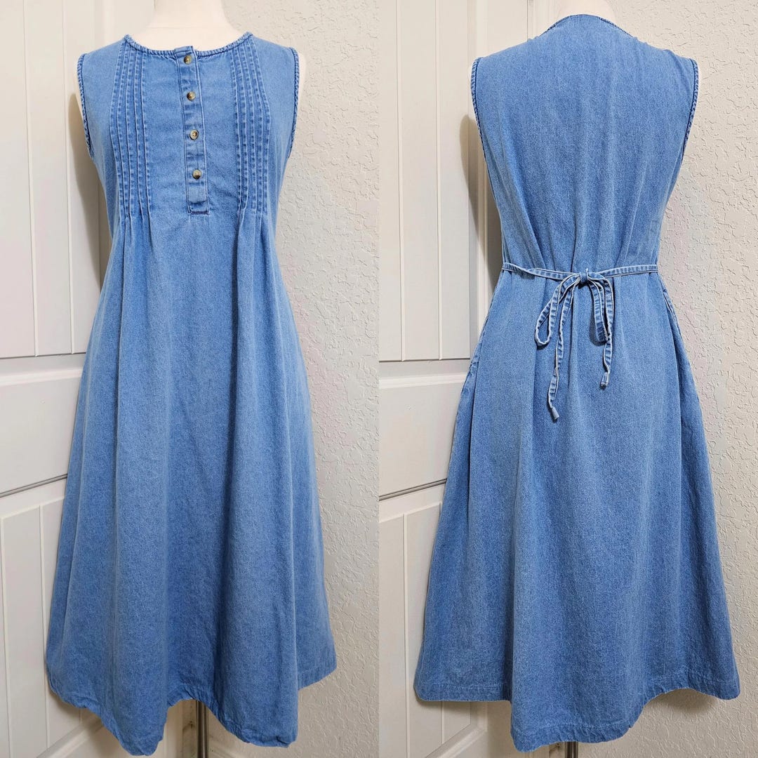 Vermont Country Store Dress for Women Casual Dresses for Women Denim ...
