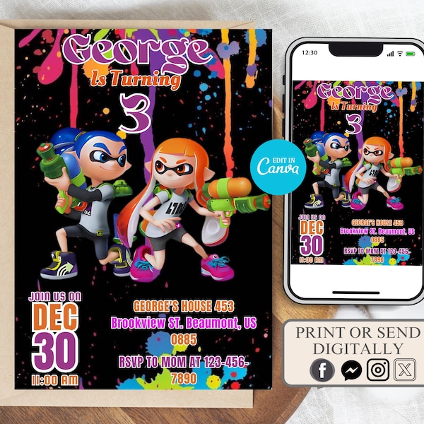 Splatoon - Etsy