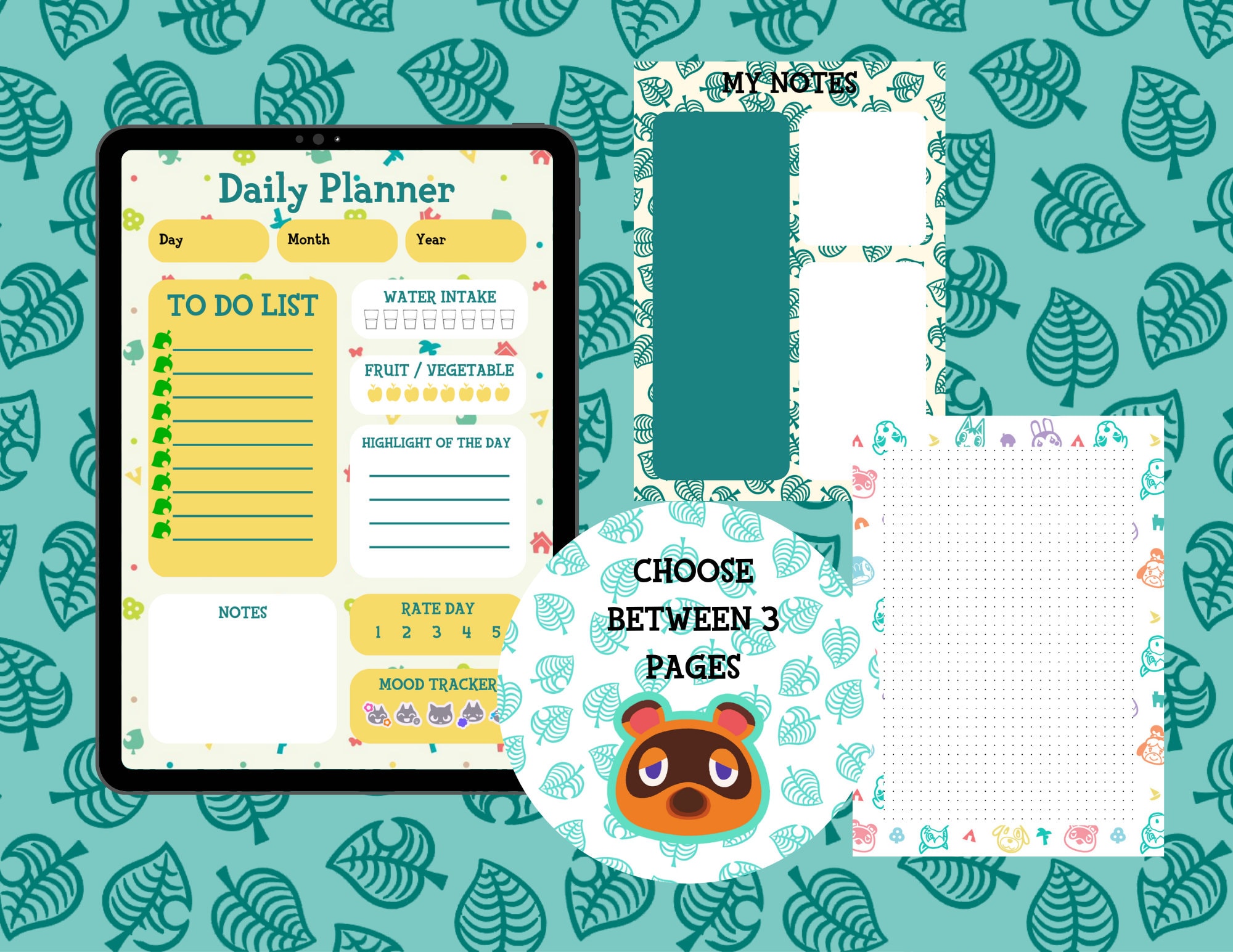 Animal Crossing New Horizons Digital Planner, Notes, Bullet Journal ...
