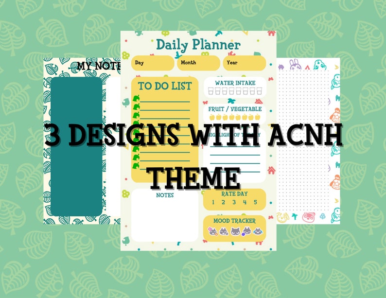 Animal Crossing New Horizons Digital Planner, Notes, Bullet Journal ...