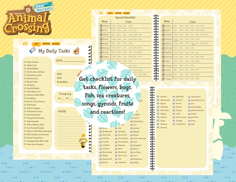 Animal Crossing: New Horizons Planner, Checklist, Digital Planner ...