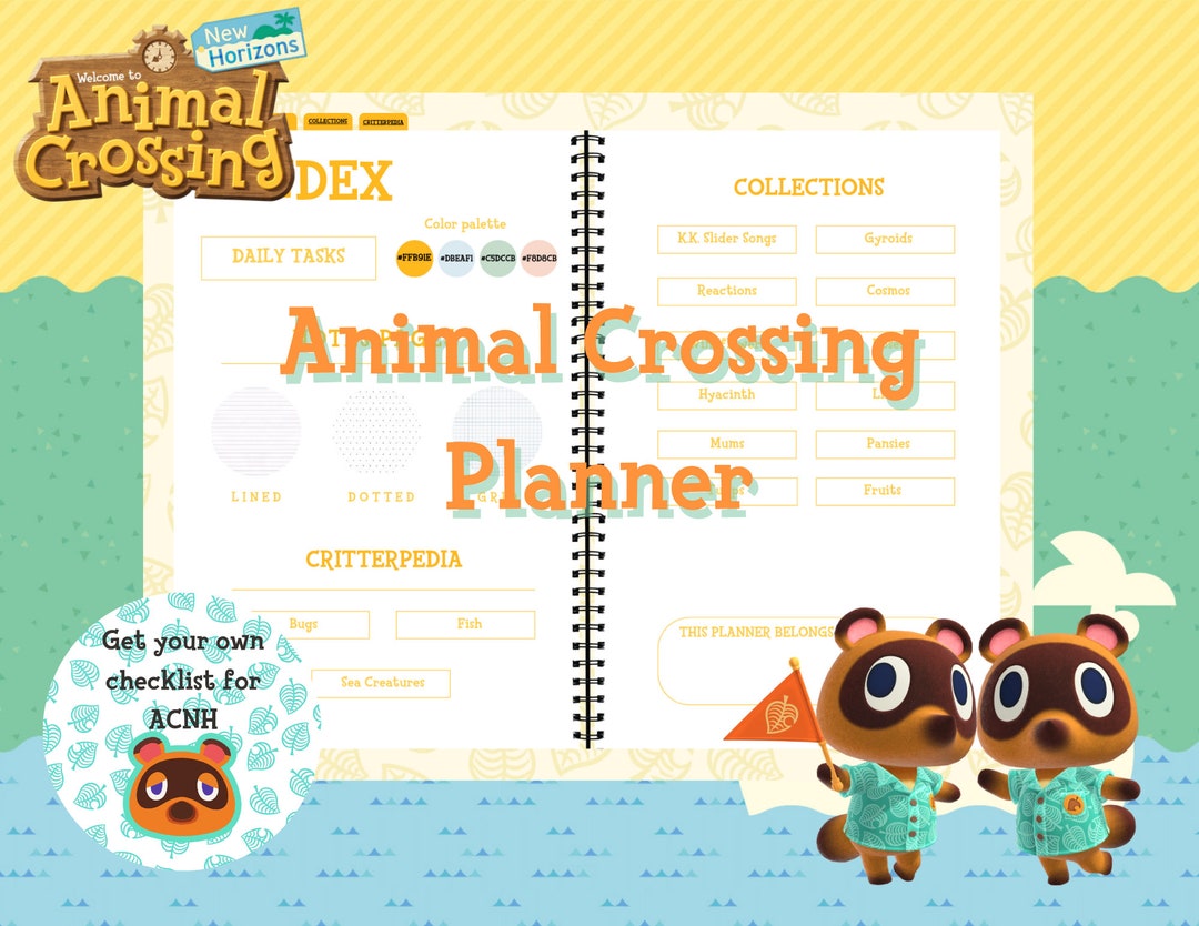 Animal Crossing: New Horizons Planner, Checklist, Digital Planner ...