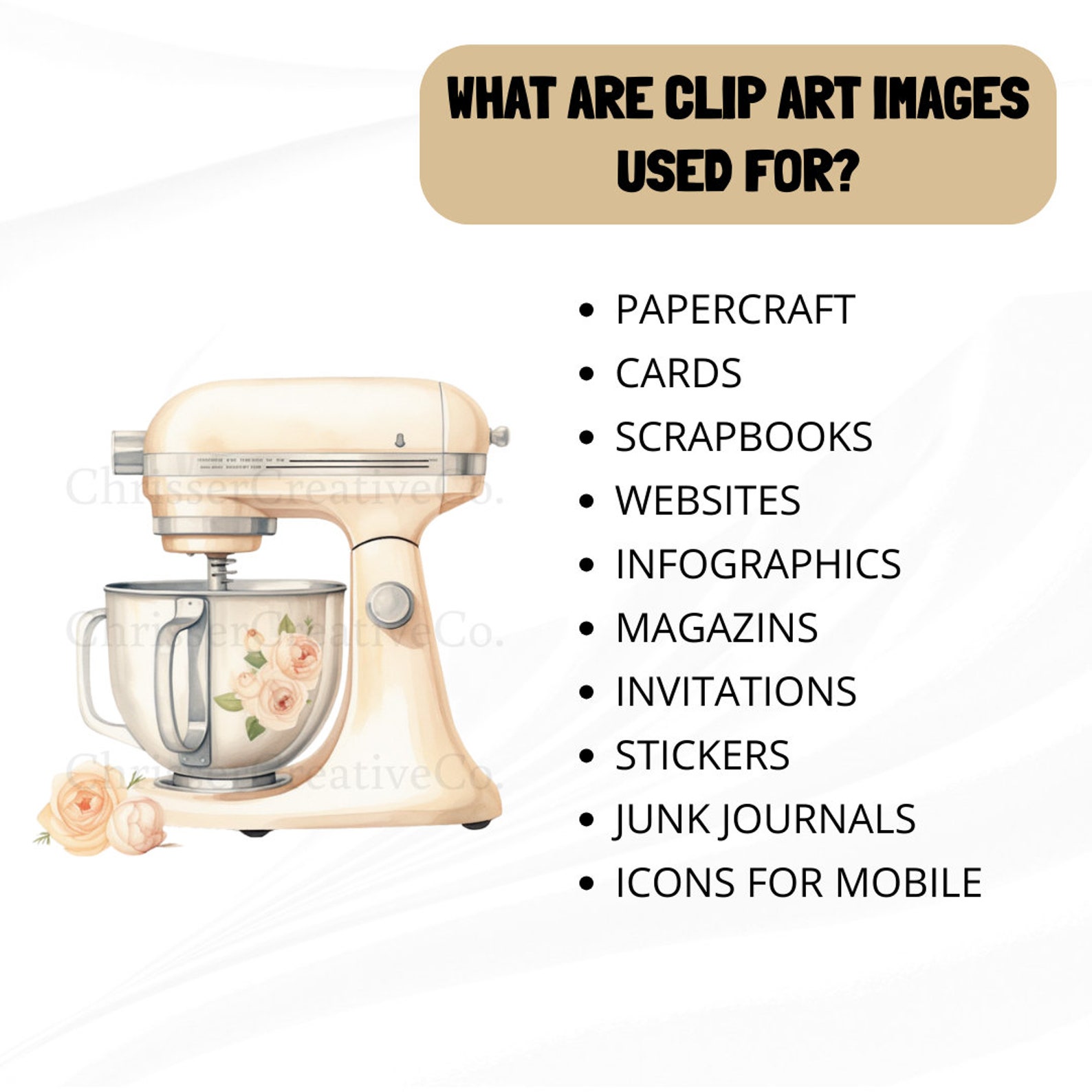 Watercolor Baking Clipart, Baking Supplies, Home Bakery, Cooking ...