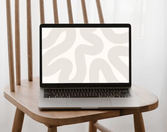 Neutral Minimal Desktop Wallpaper - Etsy