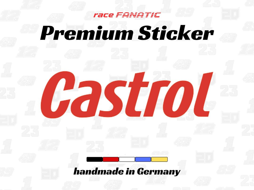 Castrol Logo Vinyl Sticker – Oil Brand Sticker – Racing Decal ...
