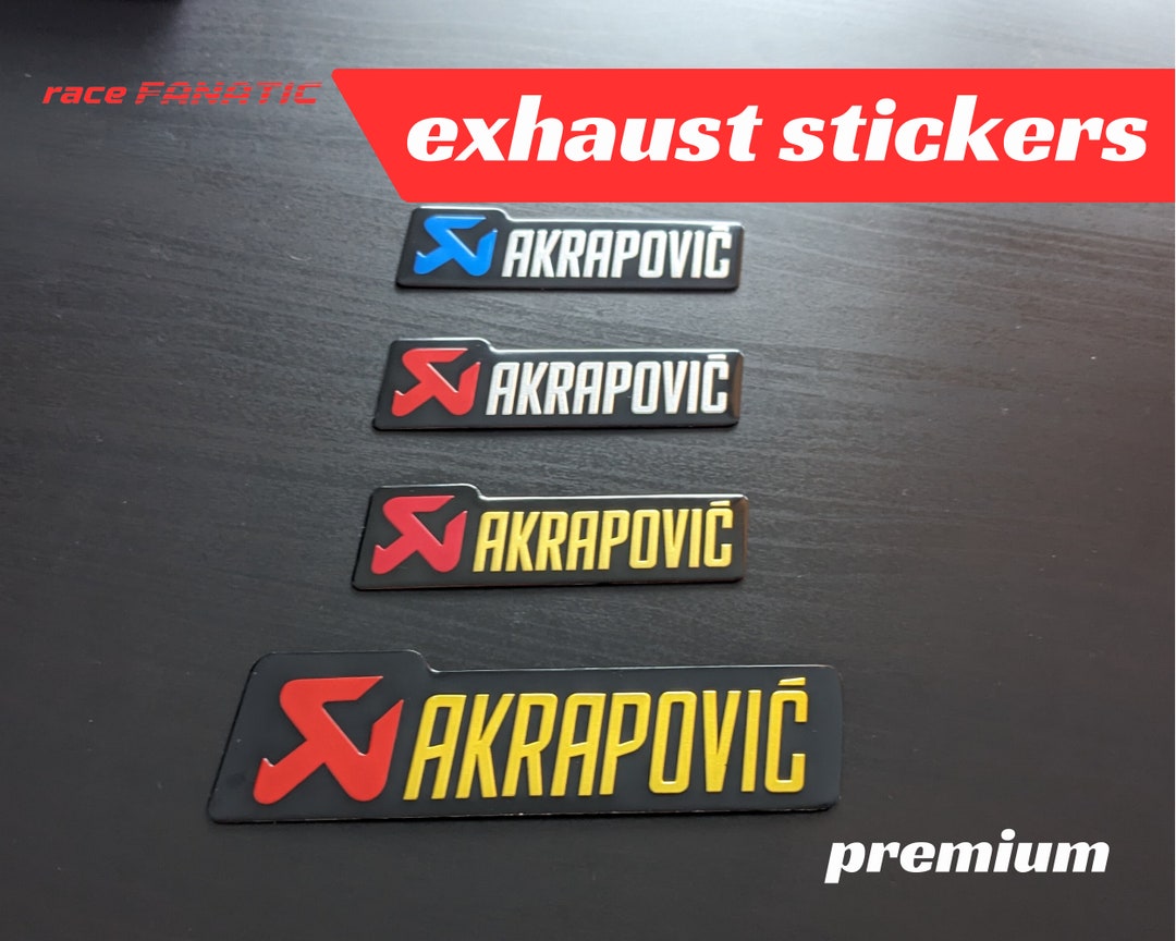 Akrapovic Exhaust Emblem Sticker Heatproof Aluminum Exhaust Sticker - Etsy