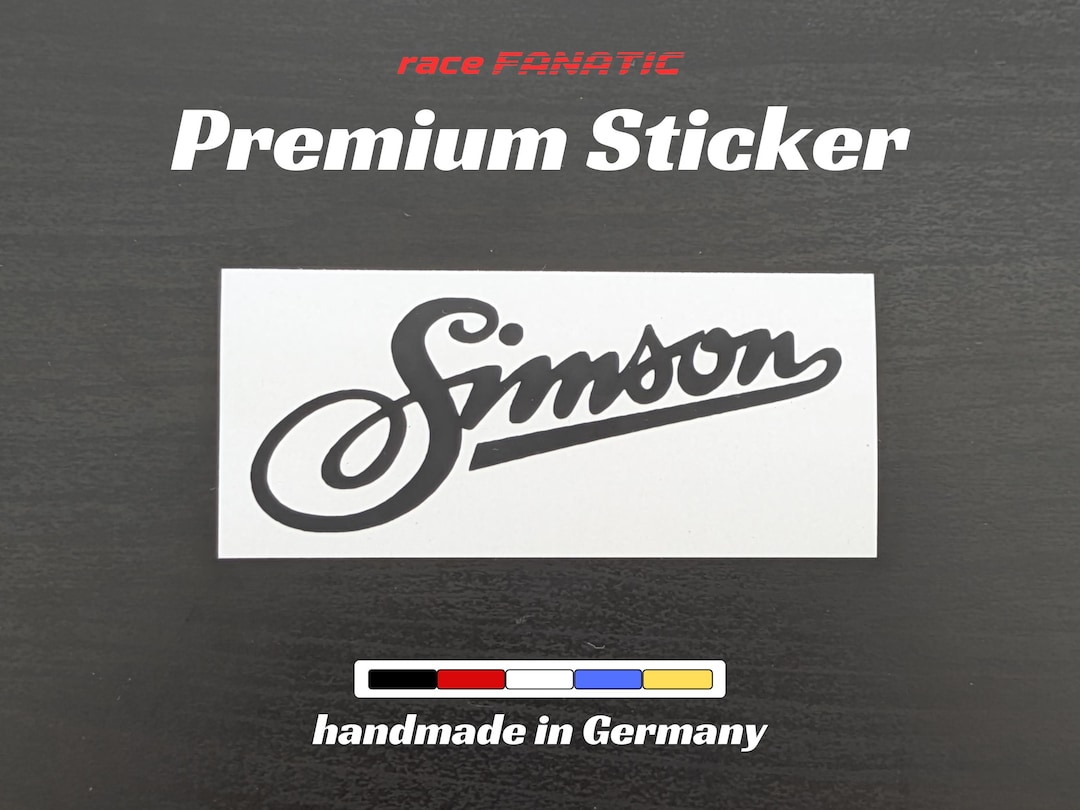 Simson Motorcycle Logo Vinyl Decal: Premium Sticker for Cars, Racing ...