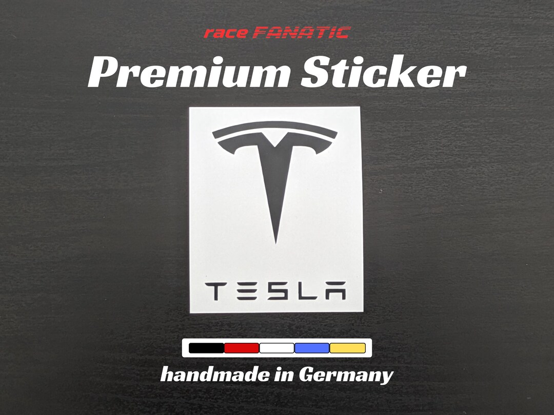 Tesla Logo Vinyl Decal: Stylish Adhesive Emblem for Cars, Motorcycles ...