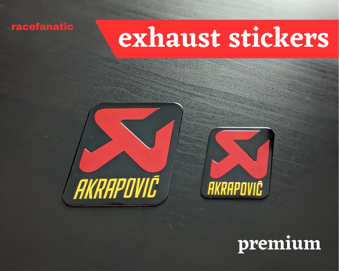 Akrapovic Exhaust Emblem Sticker Heatproof Aluminum Exhaust - Etsy