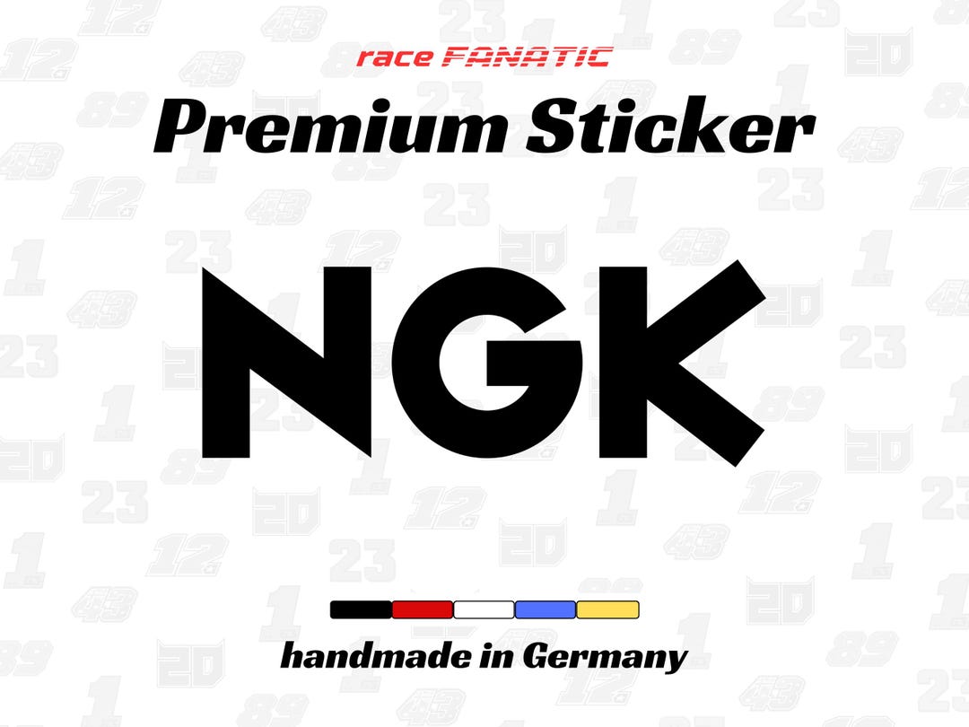 NGK Logo Vinyl Sticker – Spark Plug Stickers – Motorsport Racing Decal ...