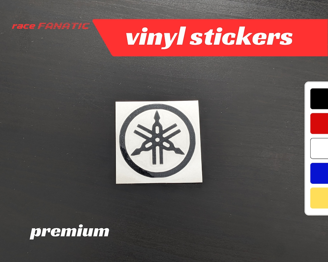 Yamaha Logo Sticker Premium Decal Motorcycle Car Vinyl Tuning Fork - Etsy