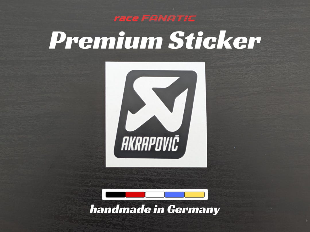 Premium Akrapovic Exhaust Decal - Motorcycle & Auto Vinyl Sticker for ...