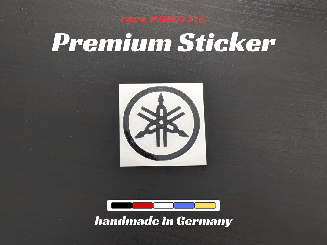 Yamaha Premium Vinyl Sticker: Tuning Fork Logo Decal for Motorcycles ...
