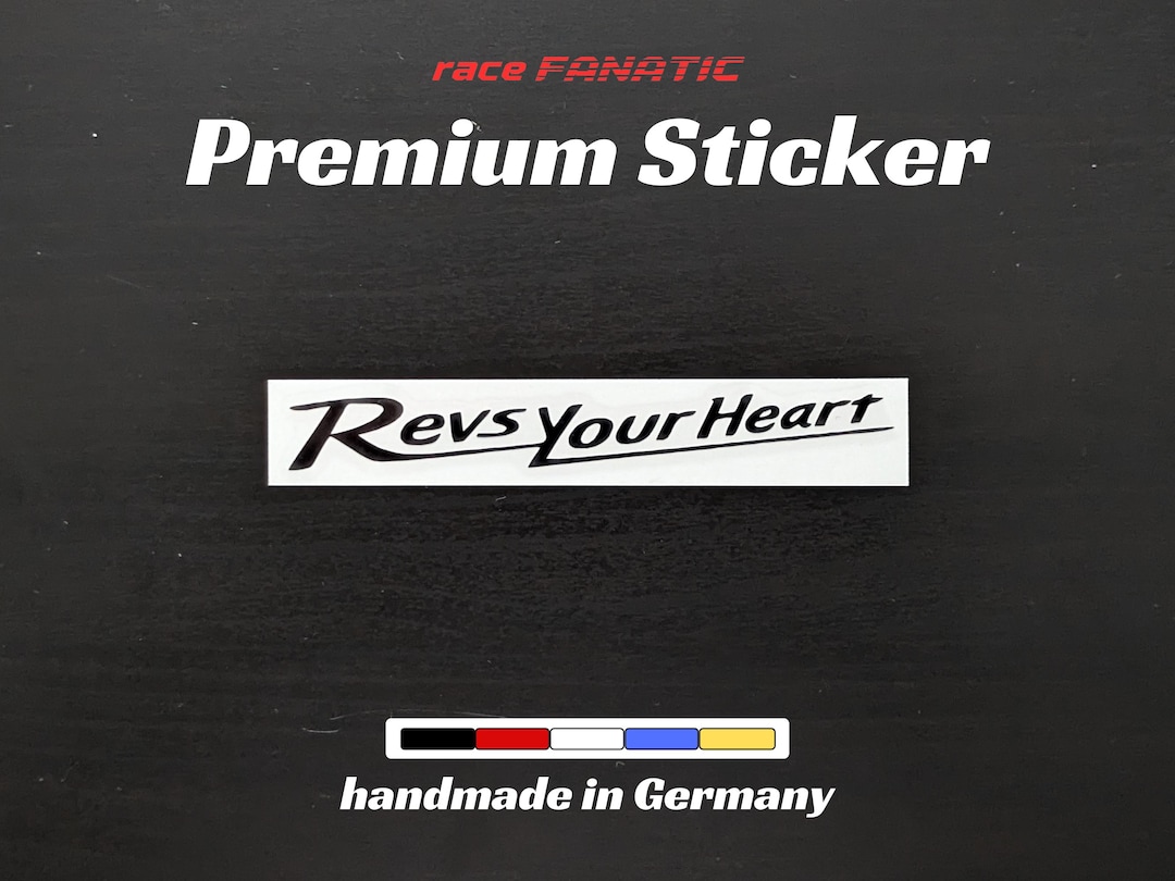 Yamaha 'revs Your Heart' Logo Sticker - Waterproof Motorcycle Decal for ...