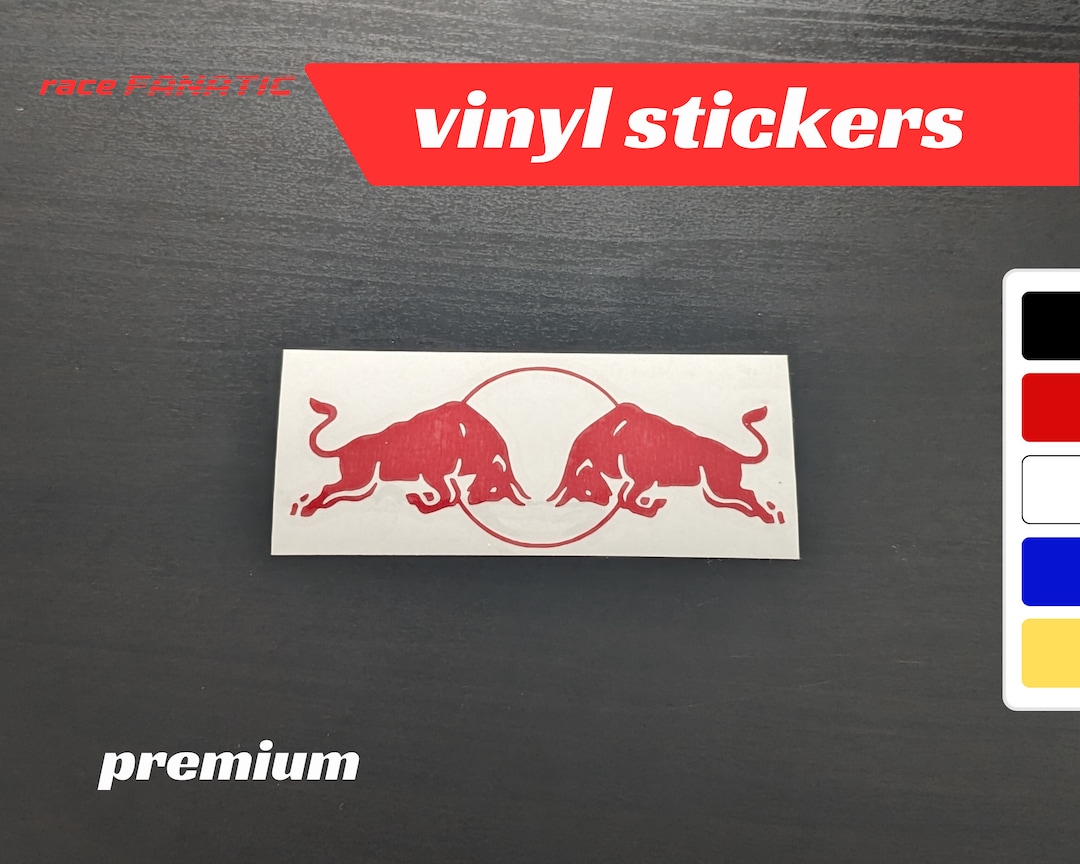 Red Bull Logo Sticker Vinyl Decal Motorcycle Car - Etsy