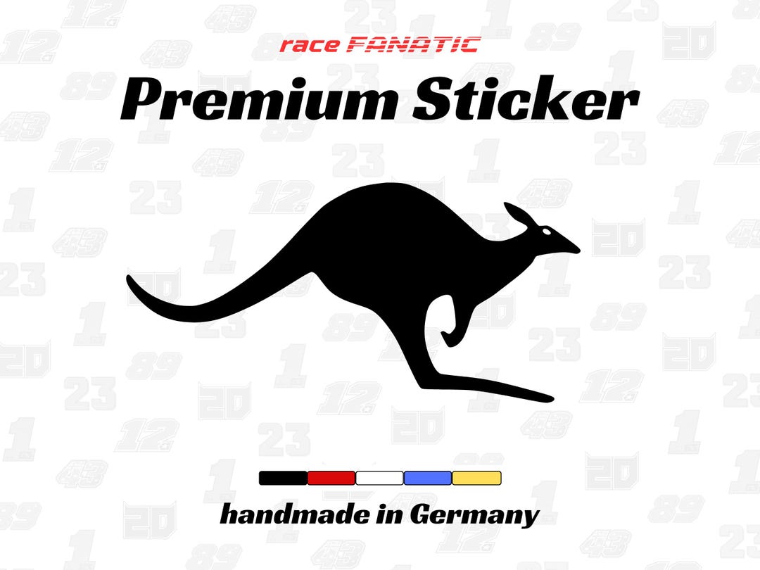 Kangaroo Silhouette Sticker Australia Animal Motif Vinyl Sticker - Etsy