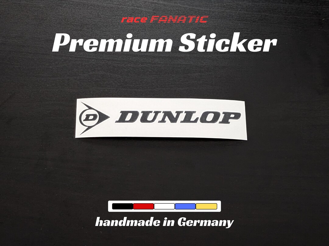 Dunlop Logo Vinyl Decal: Motorsport Sticker for Cars, Motorcycles ...