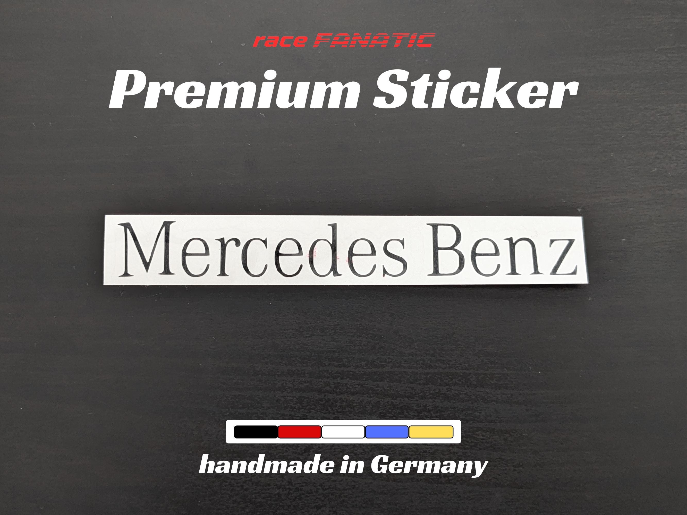 Mercedes-benz Logo Script Vinyl Decal: Custom Car Emblem Sticker for ...