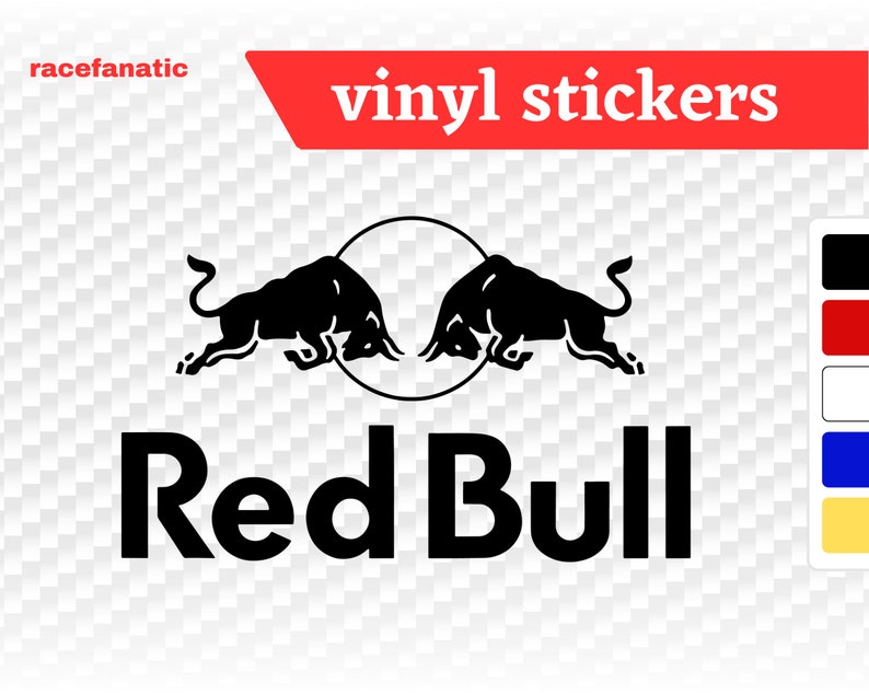 Red Bull Logo Sticker Energy Drink Redbull - Etsy