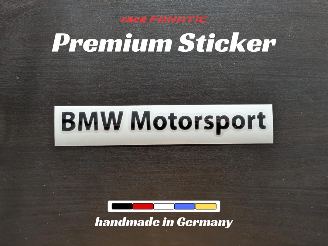 BMW Motorsport Performance Vinyl Decal | Racing Car Stickers ...