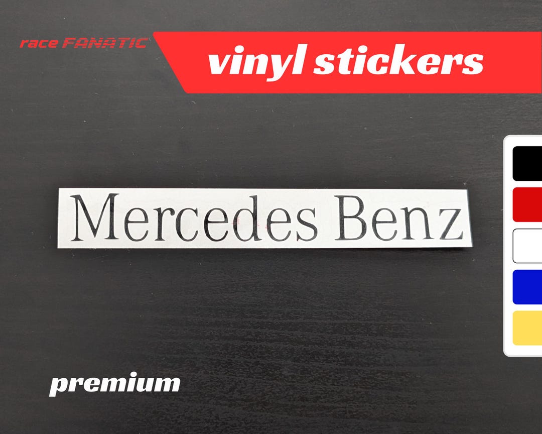 Mercedes Benz Logo Font Sticker Car Sticker Vinyl - Etsy