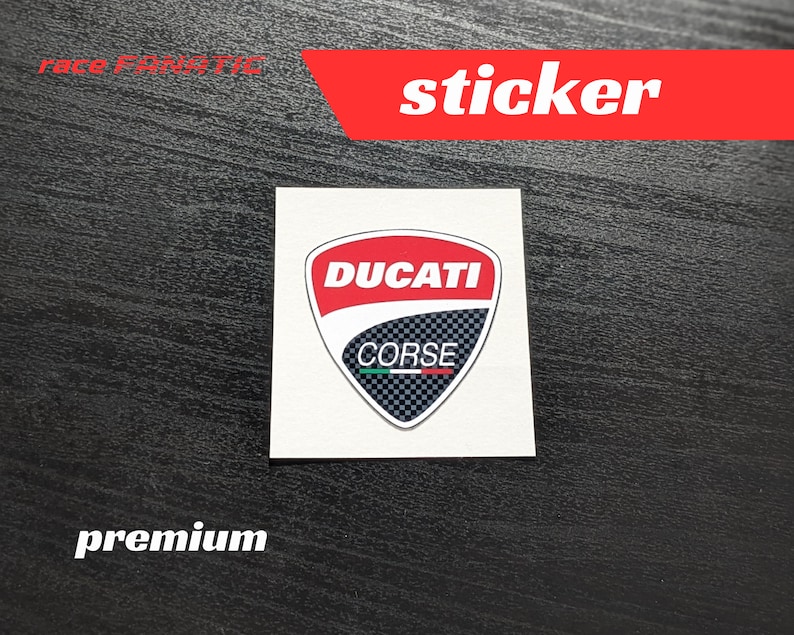 Ducati Corse Logo Sticker Vinyl Decal Motorcycle Car - Etsy