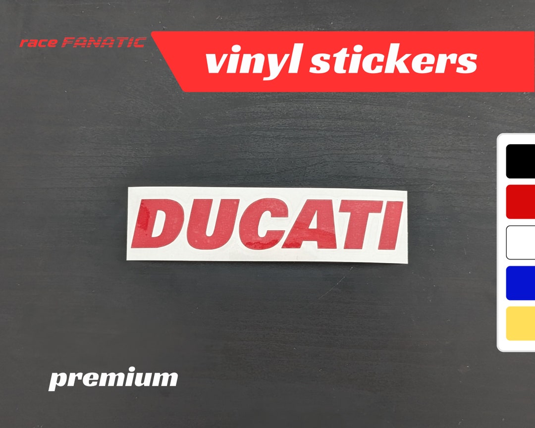 Ducati Logo Sticker Vinyl Decal Motorcycle Car - Etsy UK