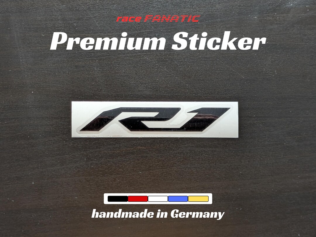 Yamaha R1 Racing Motorcycle Vinyl Decal - Custom Sport Bike Logo ...
