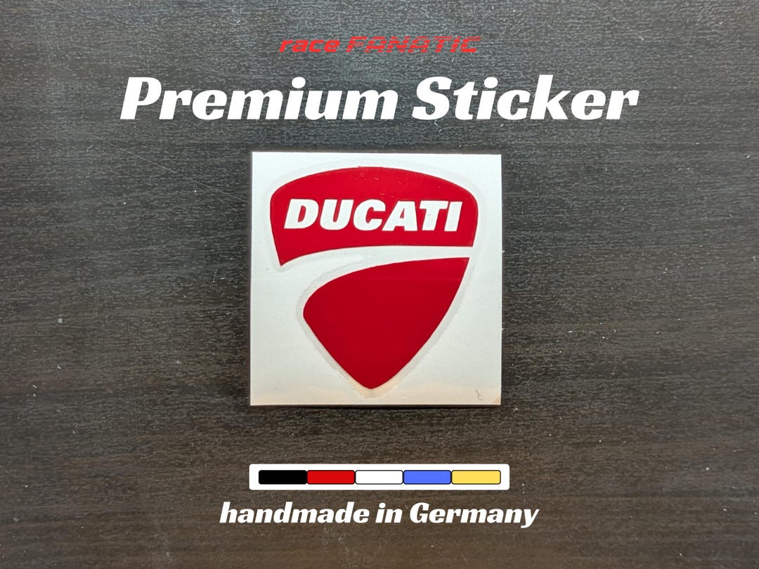 Ducati Logo Vinyl Decal: Premium Motorcycle Sticker for Cars, Bikes ...