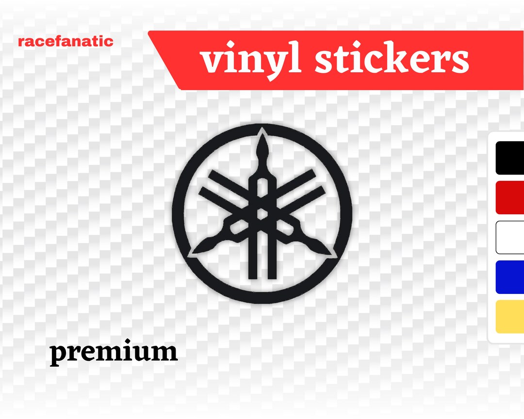 Yamaha Logo Sticker Premium Decal Motorcycle Auto Vinyl Tuning Fork - Etsy