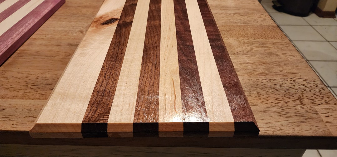 Walnut and White Oak Cutting Board - Etsy