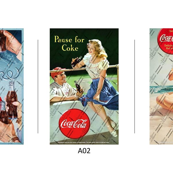 Coca Cola Poster - Etsy