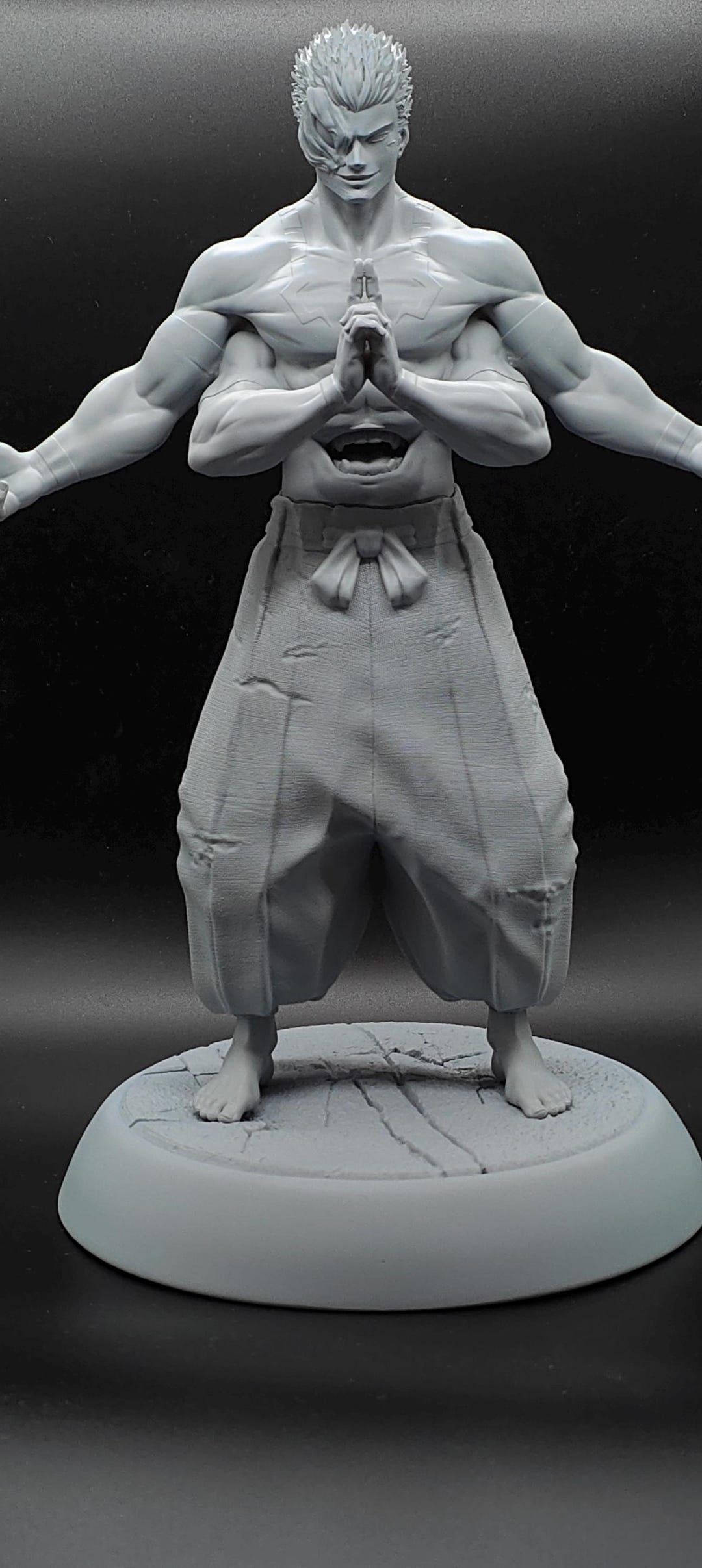 Ryomen Sukuna 3D Printed Figure Kit 32cm Unpainted Resin Model Licensed ...
