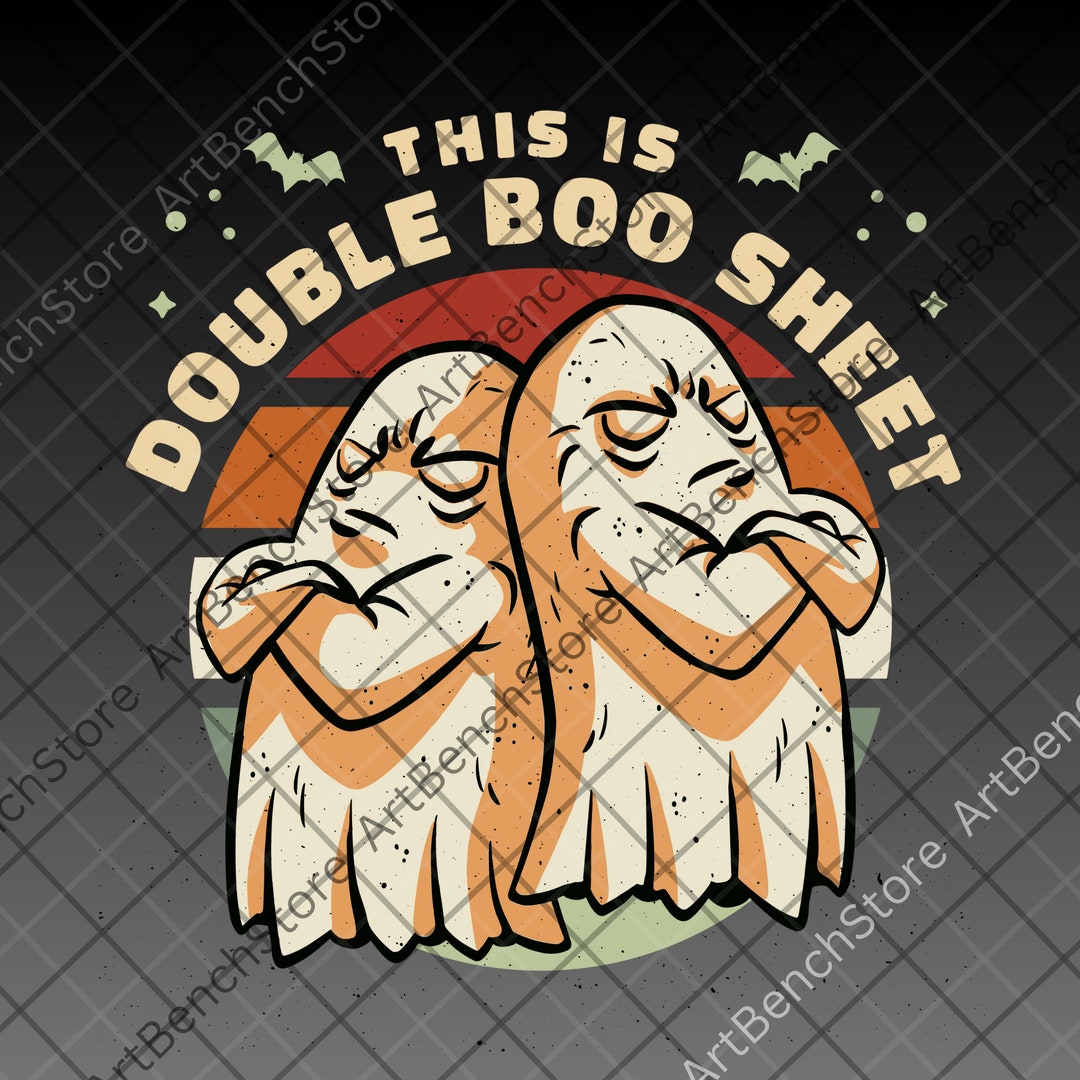 Cute Halloween Ghosts PNG, Halloween Png, Double Boo Sheet Png ...