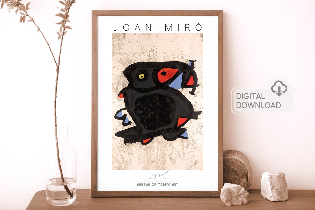 Joan Miro Poster Print. Surrealist Art Print for Home and Office ...