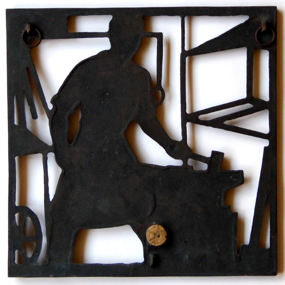 A Pair of Signed Cast Bronze Wall Plaques - Etsy